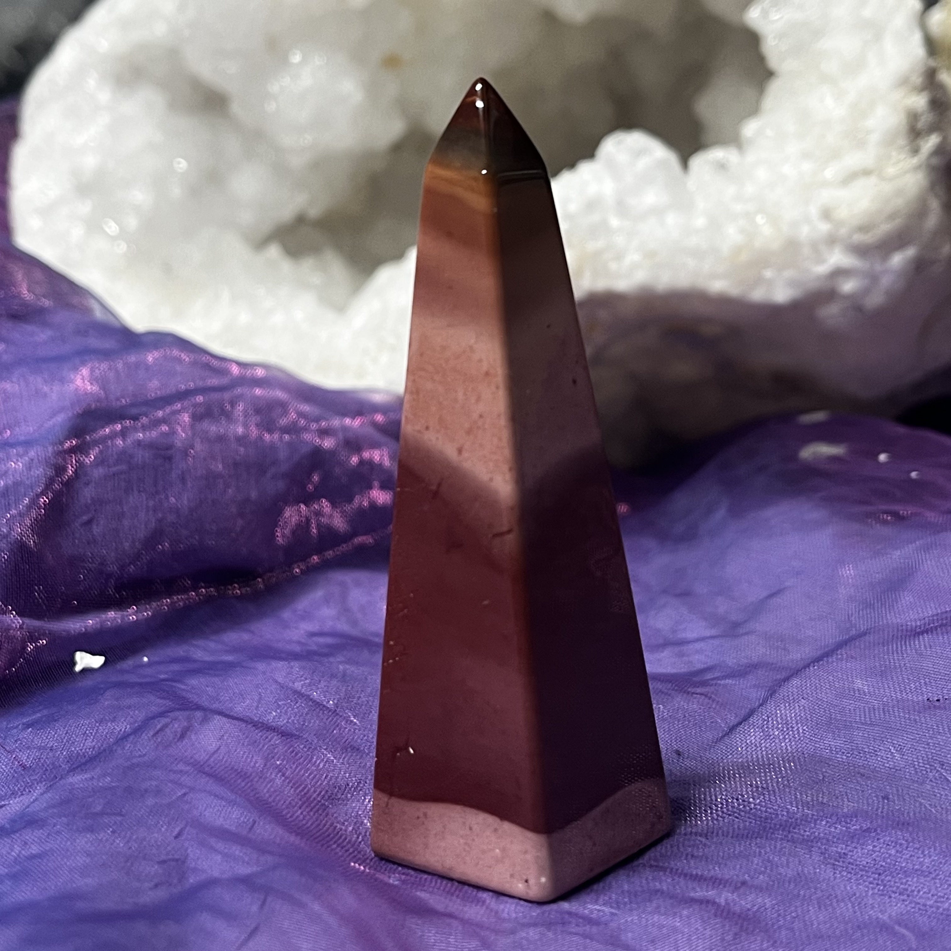 Obelisk Mookaite Red 7.3 cm | Carpe Diem With Remi